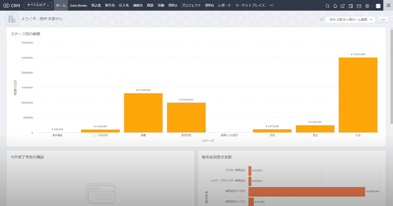 Zoho CRM 画面構成の紹介 – improve